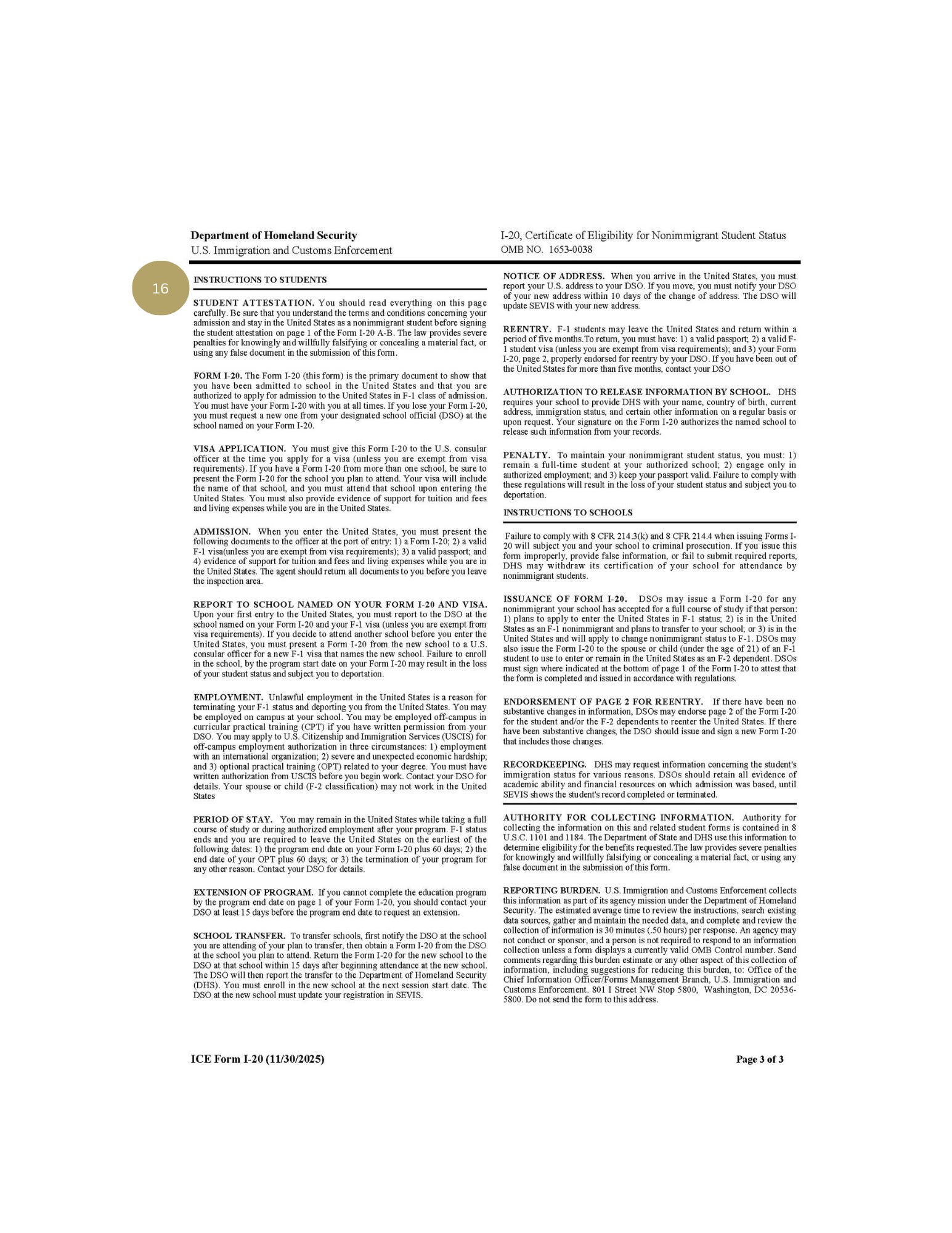 Understanding Your I-20/DS-2019 | Office of International Education